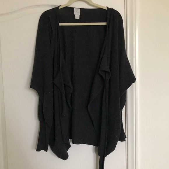 Anthropologie | Sweaters | Anthropologie Grey Sweater With Open Draped ...